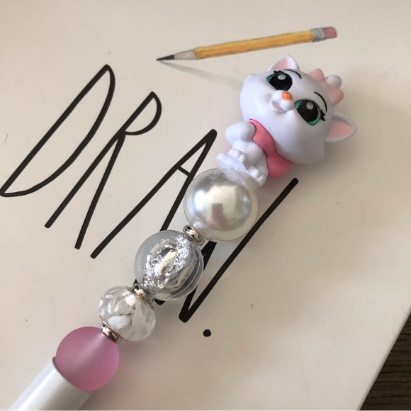 Disney | Office | Disney Doorables The Aristocats Marie Handmade Beaded ...